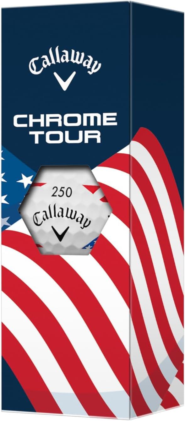 Callaway Golf Chrome Tour 2026 Golf Balls(USA Stripe) - Callaway